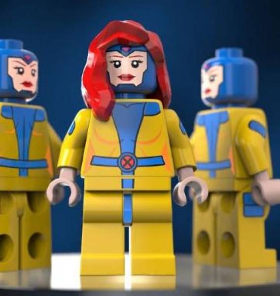 HeroBloks - Jean Grey (Gold Team) - MRM Prints - 0003