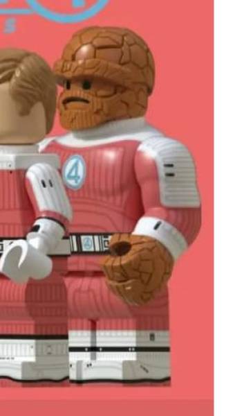 HeroBloks - Thing (First Steps) (bearded) (pink) - Life Brick