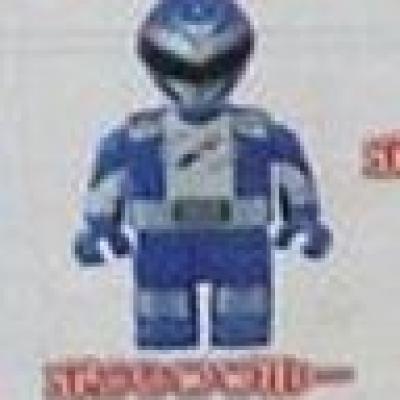 HeroBloks - Blue Overdrive Ranger - Mega Bloks