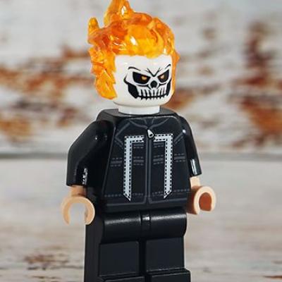HeroBloks - Ghost Rider (Robbie Reyes) - Crystal Minifigs - CC002