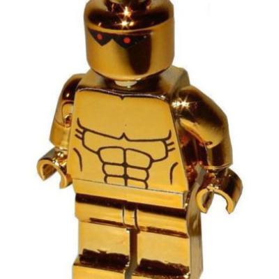 HeroBloks - Amazo (gold chrome) - Atomic Brick Toys