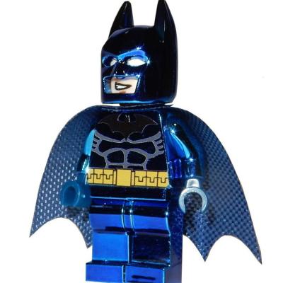 HeroBloks - Batman (chrome blue) - Atomic Brick Toys