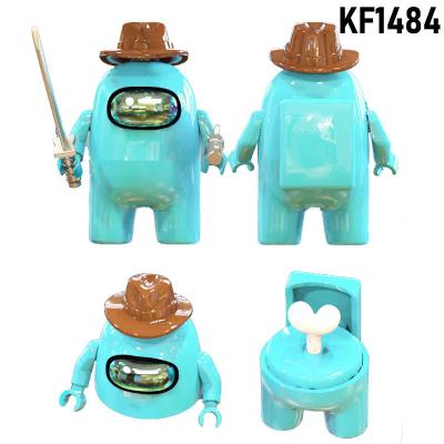 HeroBloks - Cyan Crewmate - Kopf - KF1484