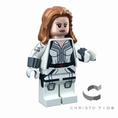 HeroBloks - Black Widow (White suit) - Christo7108