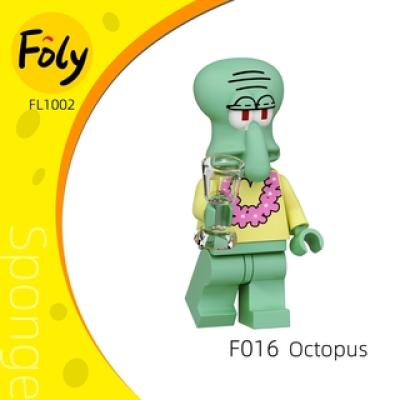 HeroBloks - Squidward (pink lei) - Foly - FL016