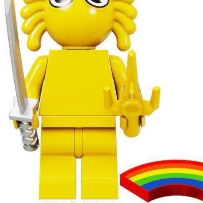HeroBloks - Yellow Spider Rainbow Friend - Kopf - KF1895
