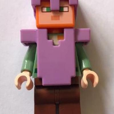 HeroBloks - Alex With Enchanted Armor - Lego - MIN055