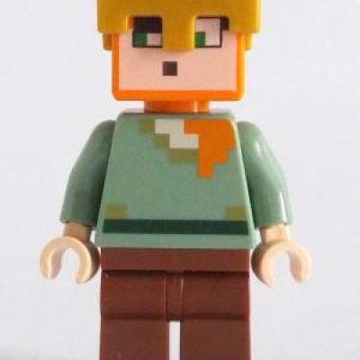 HeroBloks - Alex With Gold Helmet - Lego - MIN158