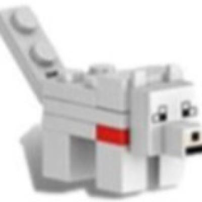 HeroBloks - Minecraft Tamed Wolf With Red Collar - Unknown