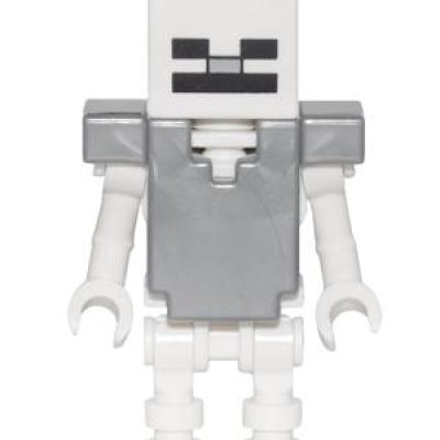 HeroBloks - Minecraft Skeleton with Iron Chestplate - Lego - MIN033