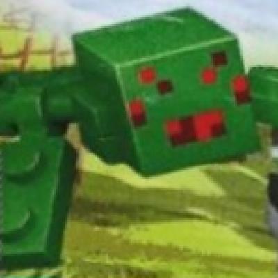 HeroBloks - Minecraft Green Spider - Heima - 1005-2