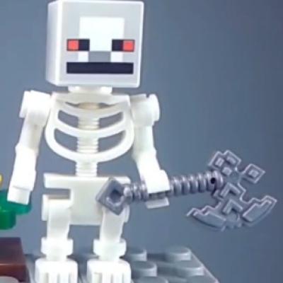 HeroBloks - Minecraft Skeleton With Red Eyes - Lele - 33091