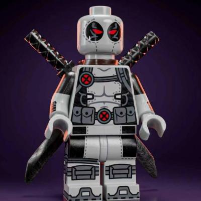 HeroBloks - Deadpool (X-Force) - Carbon Bricks