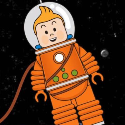 HeroBloks - Tintin (Astronaut Suit) - Jin Custom x Boom Brick