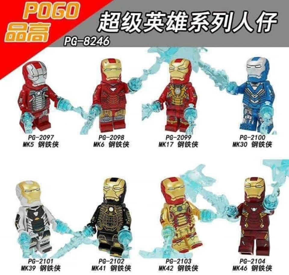 HeroBloks - Iron Man Mk 6 - Pogo - PG-2098