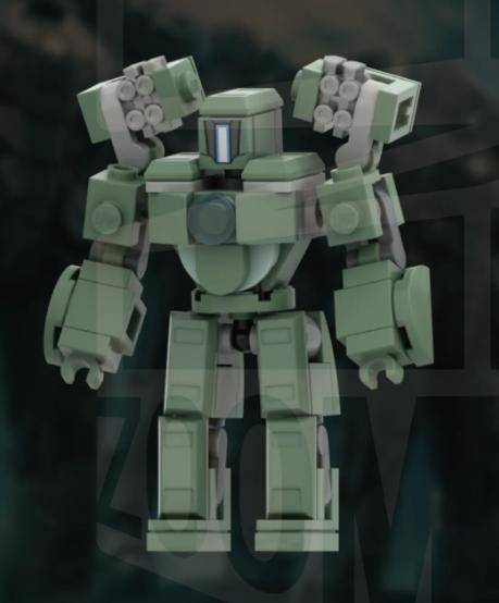 HeroBloks - Hammer Drone (buildable) - Zoom Design x Eclipse ESD