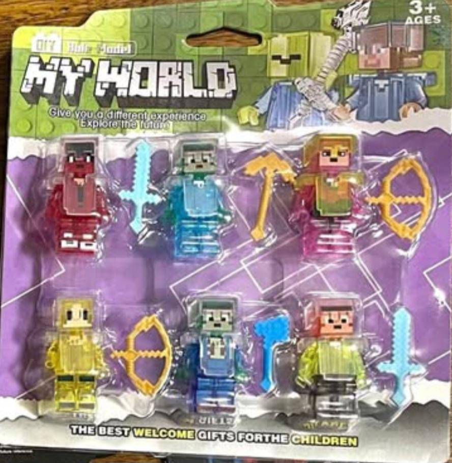 HeroBloks - Yellow Minecraft Player (Crystal) - Unknown